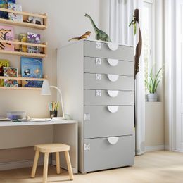 IKEA SM&Aring;STAD / PLATSA Kommode mit 6 Schubladen