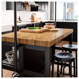 IKEA VADHOLMA K&uuml;cheninsel mit Gestell