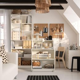 IKEA BILLY / H&Ouml;GBO B&uuml;cherregalkombination + Klapptisch