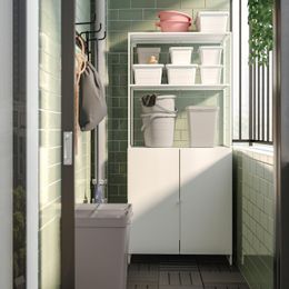 IKEA JOSTEIN Regal mit T&uuml;ren