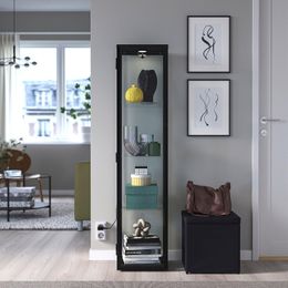 IKEA BL&Aring;LIDEN / STRIMS&Auml;V Vitrine mit Beleuchtung