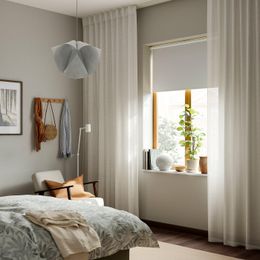 IKEA RITVA 2 Gardinen + Raffhalter