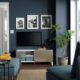 IKEA BEST&Aring; TV-Bank mit T&uuml;ren