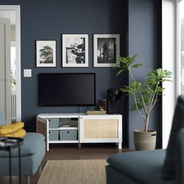 IKEA BEST&Aring; TV-Bank mit T&uuml;ren