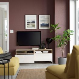 IKEA BEST&Aring; TV-Bank mit Schubladen
