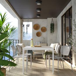 IKEA SEGER&Ouml;N / DUVSK&Auml;R Tisch und 4 St&uuml;hle