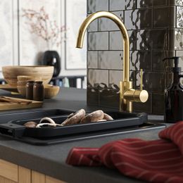 IKEA SALLSJ&Ouml;N K&uuml;chenmischbatterie Seitenhebel