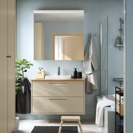 IKEA HAVB&Auml;CK / ORRSJ&Ouml;N Waschbschr+Schubladen/Waschb/Mibatt
