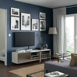 IKEA BEST&Aring; TV-Bank mit T&uuml;ren