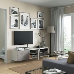 IKEA BEST&Aring; TV-Bank mit T&uuml;ren