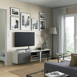 IKEA BEST&Aring; TV-Bank mit T&uuml;ren
