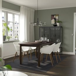 IKEA STRANDTORP / GR&Ouml;NSTA Tisch und 4 Armlehnst&uuml;hle