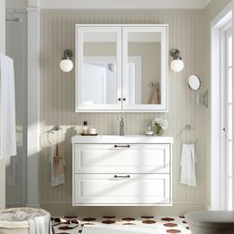 IKEA T&Auml;NNFORSEN / ORRSJ&Ouml;N Waschbschr+Schubladen/Waschb/Mibatt