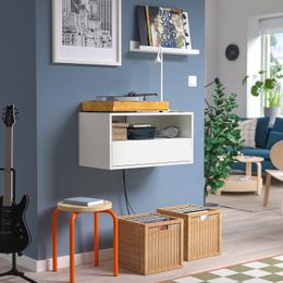 IKEA EKET Mediafach mit Schiene, wandmontiert