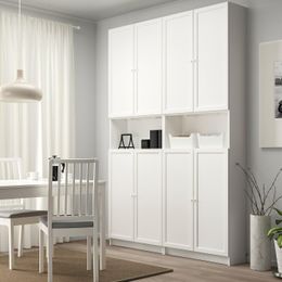 IKEA BILLY / OXBERG B&uuml;cherregal mit Aufsatz/T&uuml;ren
