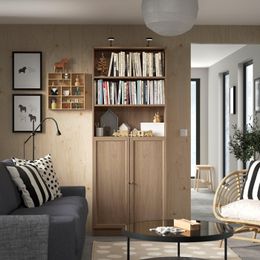 IKEA BILLY / OXBERG B&uuml;cherregal mit T&uuml;ren