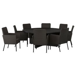 IKEA VITTSK&Auml;R Tisch und 8 St&uuml;hle