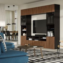 IKEA BEST&Aring; TV-Komb. mit Vitrinent&uuml;ren