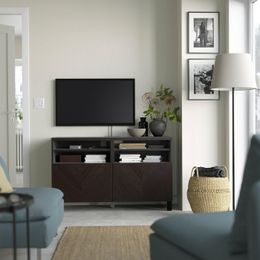 IKEA BEST&Aring; TV-Bank mit T&uuml;ren