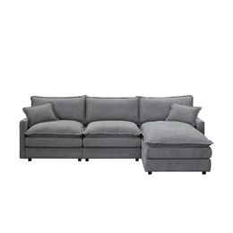 Ecksofa Ulicia grau Ma&szlig;e (cm): B: 265 H: 82 T: 156.0 Sofas > Sofas nach Material > Stoffsofas &raquo; Sofa DE