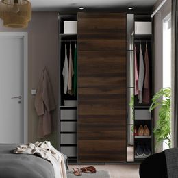 IKEA PAX / MEHAMN/AULI Kleiderschrank mit Schiebet&uuml;ren