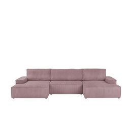 U.N.O uno Wohnlandschaft mit Schlaffunktion Fjord rosa/pink Ma&szlig;e (cm): B: 358 H: 85 T: 167.0 Sofas > Sofas nach Material > Stoffsofas &raquo; Sofa DE