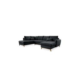 Miuform Wohnlandschaft mit Schlaffunktion Scandic Lagom grau Ma&szlig;e (cm): B: 312 H: 90 Sofas > Sofas nach Material > Stoffsofas &raquo; Sofa DE