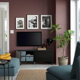 IKEA BEST&Aring; TV-Bank mit T&uuml;ren