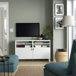 IKEA BEST&Aring; TV-Bank mit T&uuml;ren