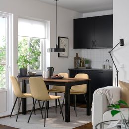 IKEA &Aring;LHULT / NORDMANSSK&Auml;R Tisch und 4 St&uuml;hle