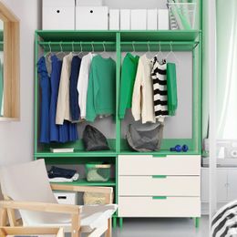 IKEA PLATSA Kleiderschr., offen mit 3 Schubl
