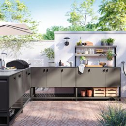 IKEA B&Aring;TSK&Auml;R Au&szlig;enk&uuml;che m Kohlegrill+Sp&uuml;leneinh.