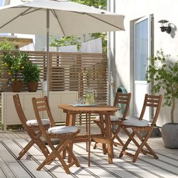 IKEA ASKHOLMEN Klapptisch+4 Klappst&uuml;hle/au&szlig;en