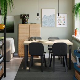 IKEA SK&Aring;LSTA Tisch und 4 St&uuml;hle