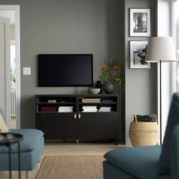 IKEA BEST&Aring; TV-Bank mit T&uuml;ren