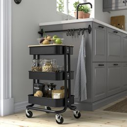 IKEA R&Aring;SKOG / NORR&Aring;VA Servierwagen mit Abdeckung