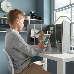 IKEA &Ouml;VNING Schreibtischtrennwand mit F&auml;chern