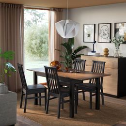 IKEA &Aring;LHULT / &Aring;LHULT Tisch und 4 St&uuml;hle