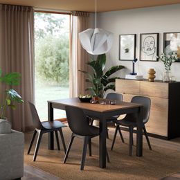 IKEA &Aring;LHULT / ODGER Tisch und 4 St&uuml;hle