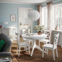 IKEA ROSENTORP / ROSENTORP Tisch und 4 St&uuml;hle
