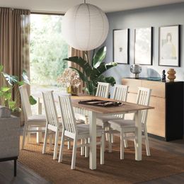 IKEA &Aring;LHULT / &Aring;LHULT Tisch und 6 St&uuml;hle