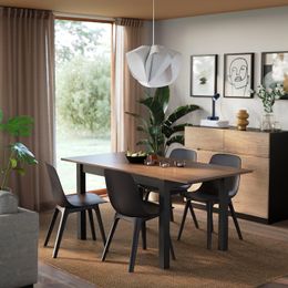 IKEA &Aring;LHULT / ODGER Tisch und 4 St&uuml;hle
