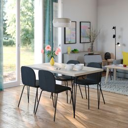 IKEA SK&Aring;LSTA Tisch und 4 St&uuml;hle