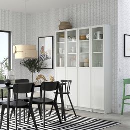 IKEA BILLY / OXBERG Regalkombi. mit Paneel-/Vitrt&uuml;ren