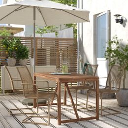IKEA N&Auml;MMAR&Ouml; / V&Auml;SMAN Tisch+4 Armlehnst&uuml;hle/au&szlig;en