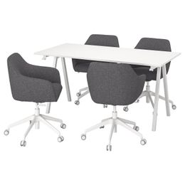 IKEA TROTTEN / TOSSBERG Konferenztisch und St&uuml;hle