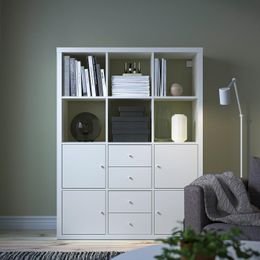 IKEA KALLAX Regal mit 6 Eins&auml;tzen