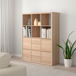 IKEA KALLAX Regal mit 6 Eins&auml;tzen