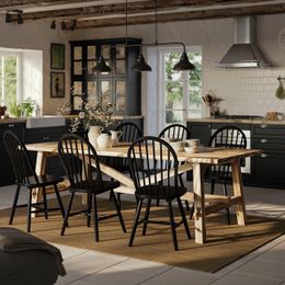 IKEA SKOGSTA / SKOGSTA Tisch und 6 St&uuml;hle