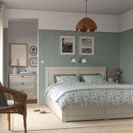 IKEA F&Aring;GELFJ&Auml;LLET Bettgestell +2 -k&auml;stn/Mitba/Fedhzra